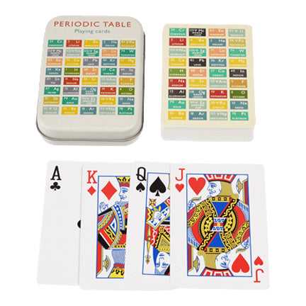 Periodic Table Playing Cards in a Tin – W Store