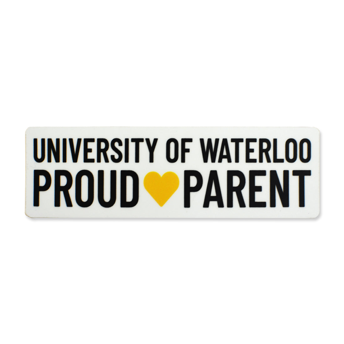 UWaterloo Proud Parent Rectangle Sticker – W Store