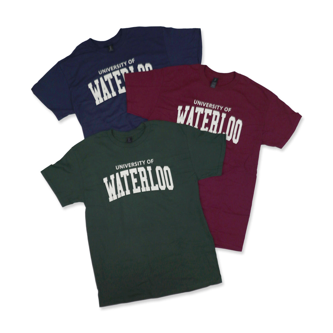UWaterloo 3-Pack Tee Bundle - Navy, Green, Maroon – W Store